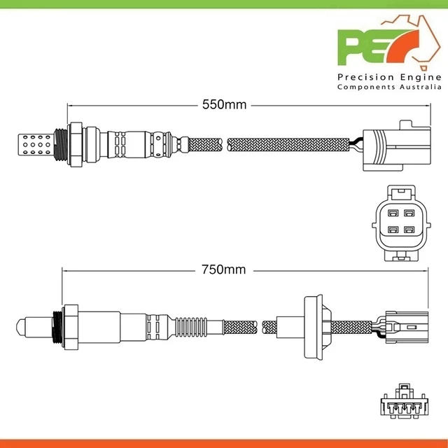 2X NEW * OEM * Pre-Cat & Post-Cat Oxygen Sensors For Mitsubishi Colt ...