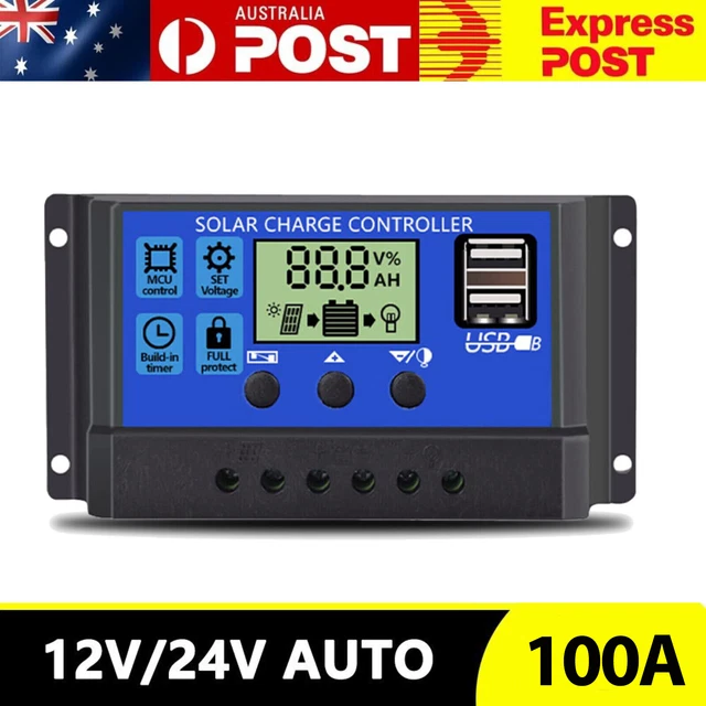 SOLAR PANEL CHARGE Controller Regulator 12V/24V auto dual USB 30A Battery PWM AU $1.05 - PicClick AU