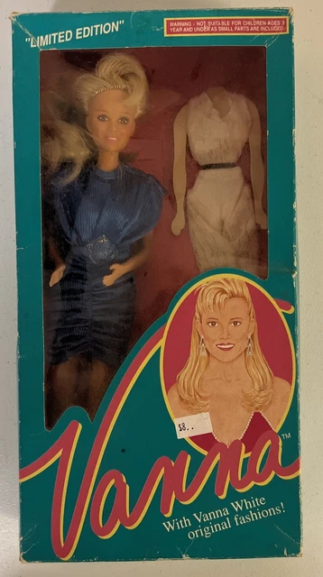 VINTAGE VANNA WHITE Doll w/ Original Fashions Limited Edition HSC 1990 ...