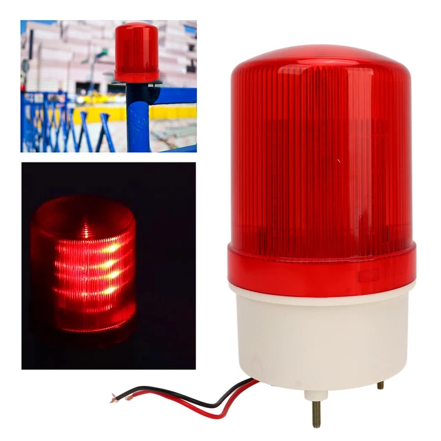 LUCE STROBO ROTANTE LED Luce Rotante Allarme Silenzioso Rosso 24V EUR ...
