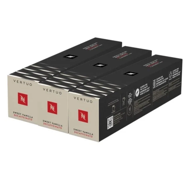 NESPRESSO VERTUOLINE COFFEE Capsules Sweet Vanilla Decaff 3 x 10 Total ...