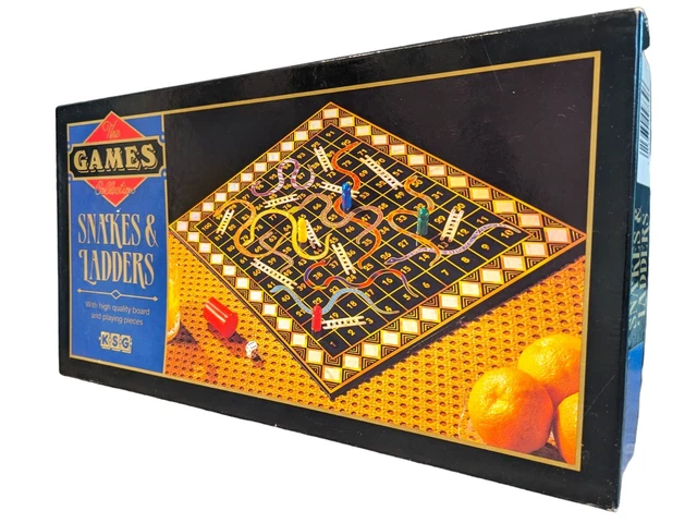 KSG THE GAMES Collection Snakes And Ladders 1997 Mint Quality Made In ...