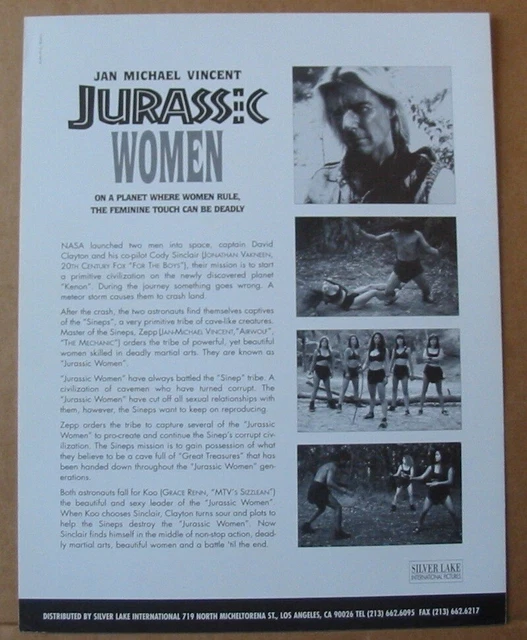 JURASSIC WOMEN (SYNOSIS Poster) GRACE RENN - JAN MICHAEL VINCENT £4.09 ...