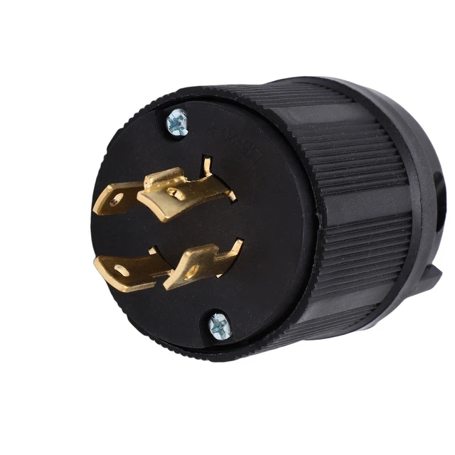 20A INDUSTRIAL PLUG 4 Pin Male Power Connector Anti Detachment $23.14 ...