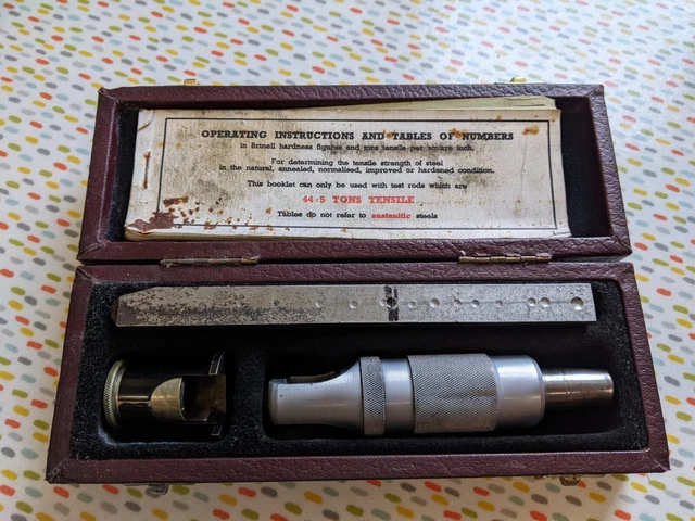 VINTAGE BRINELL HARDNESS Tester Machine Shop £120.32 - PicClick UK