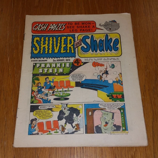 SHIVER AND SHAKE 3Rd August 1974 Ipc Magazine British Weekly Comic ...