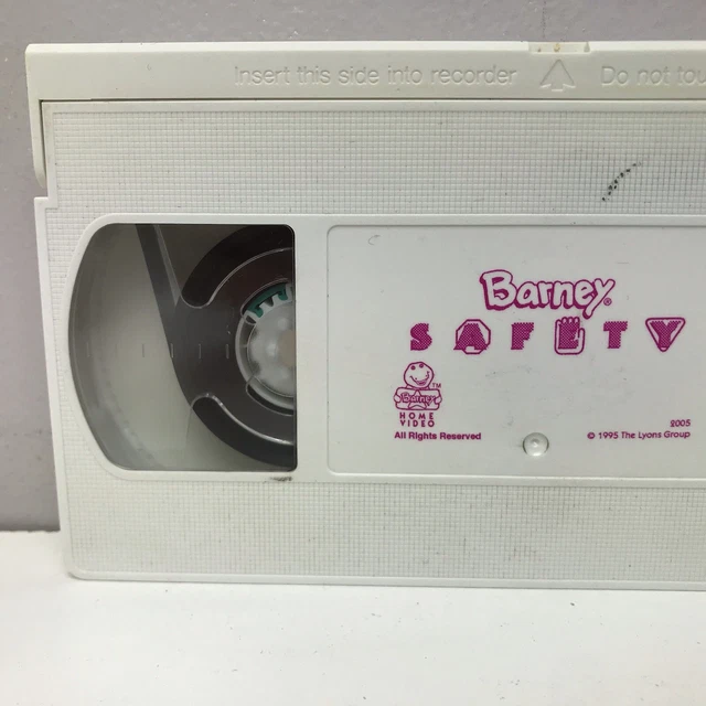 BARNEY & FRIENDS Safety VHS Video Tape Only VTG Kids Sing Along Songs ...