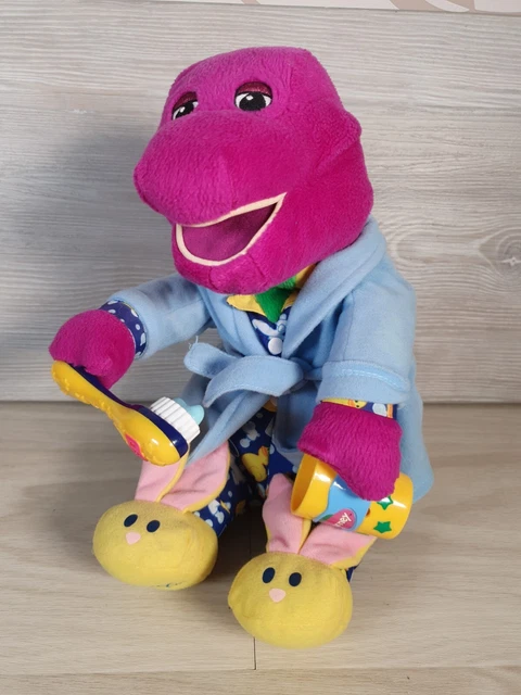 BARNEY THE DINOSAUR Brush your Teeth Barney Singing & Dancing Plush ...
