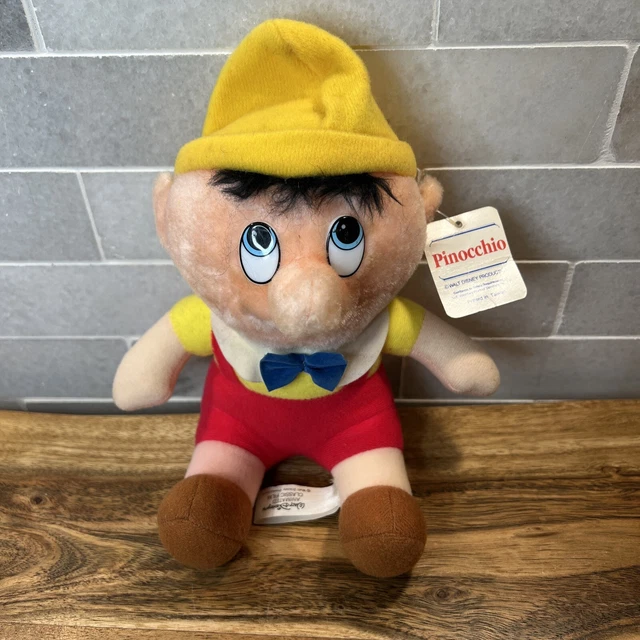 VINTAGE PINOCCHIO WALT Disney Animated Film Classic 1985 Plush Stuffed ...