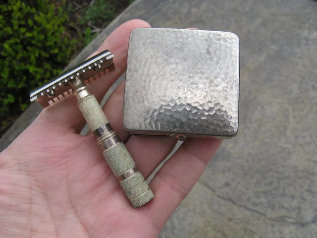VINTAGE MERKUR SOLINGEN Collapsible Double Edge Travel Safety Razor ...
