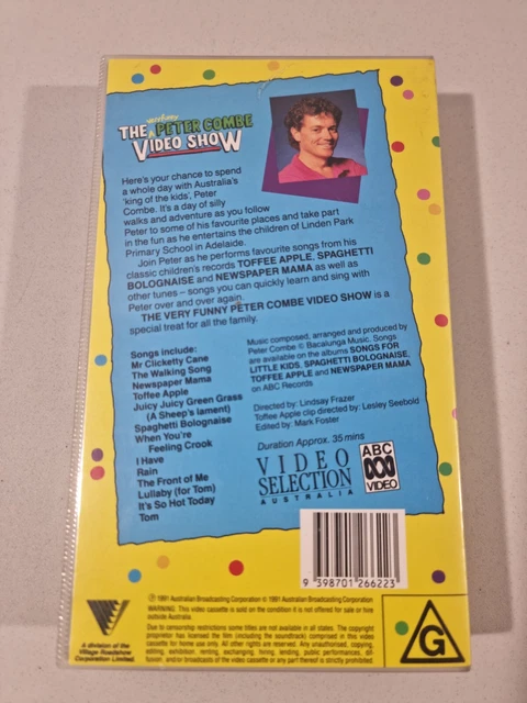 THE PETER COMBE Video Show ABC VIDEO VHS TAPE Pal VGC $24.99 - PicClick AU