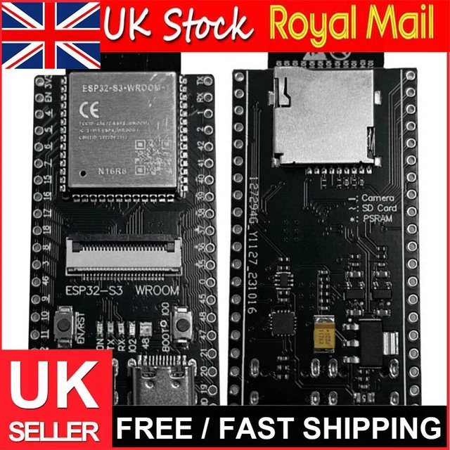 ESP32-S3-WROOM WIFI BT Module Python C Code Example Projects with OV2640 Camera £9.59 - PicClick UK