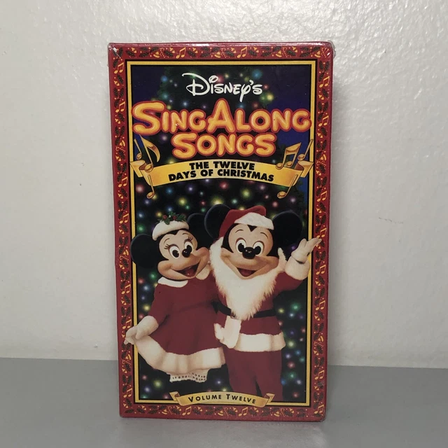 DISNEY'S SING ALONG Songs The Twelve Days Of Christmas Vhs Vol 10 £2.75 ...
