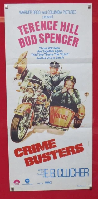CRIME BUSTERS ORIGINAL 1977 CINEMA DAYBILL FILM POSTER Terence Hill Bud ...