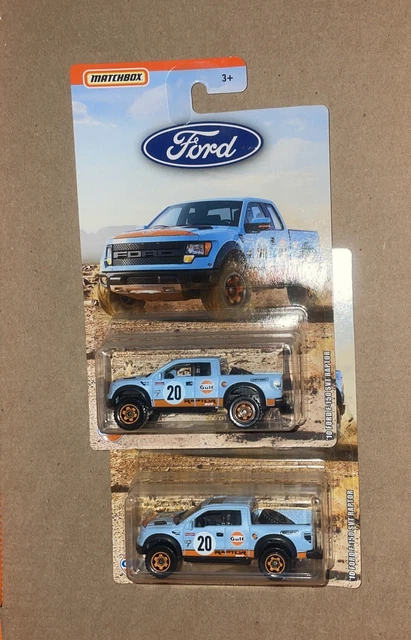 MATCHBOX GULF 2010 Ford F-150 SVT Raptor 1/64 Diecast MBX Off Road Lot ...