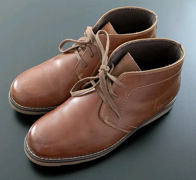 SHEBAGO REESE CHUKKA Boots Men's Brown Leather Size 11 Lace Up £10.89 ...