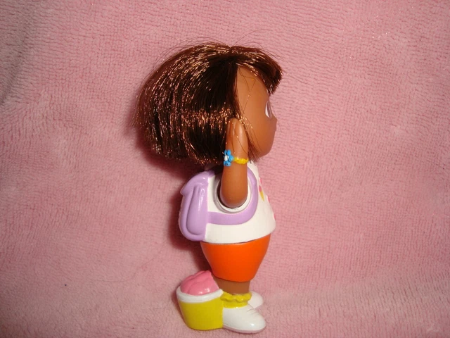 DORA THE EXPLORER W/ Ice Cream 2003 Mattel Plastic Figure W/ Brushable ...