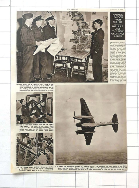 1949 RAF PHOTOGRAPHING Whole Of England For New Ordinance Survey Maps £ ...