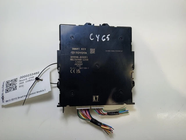 TOYOTA COROLLA SMART Key Control Module Ecu 8999002491 Mk12 E210 2018 ...