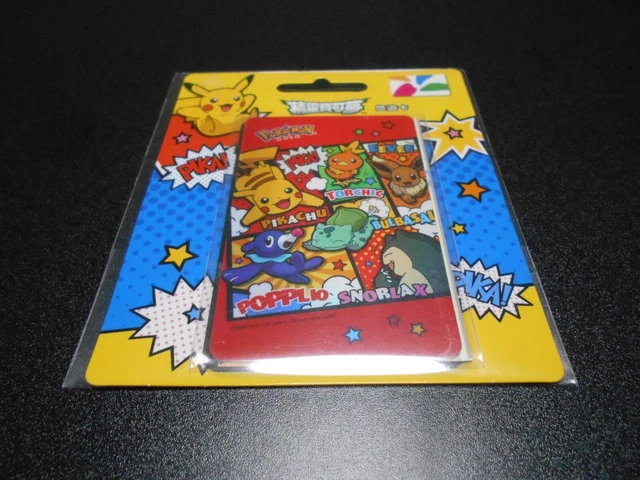 POKEMON TAIWAN METRO Easy Card Pikachu Snorlax Eevee Bulbasaur etc ...