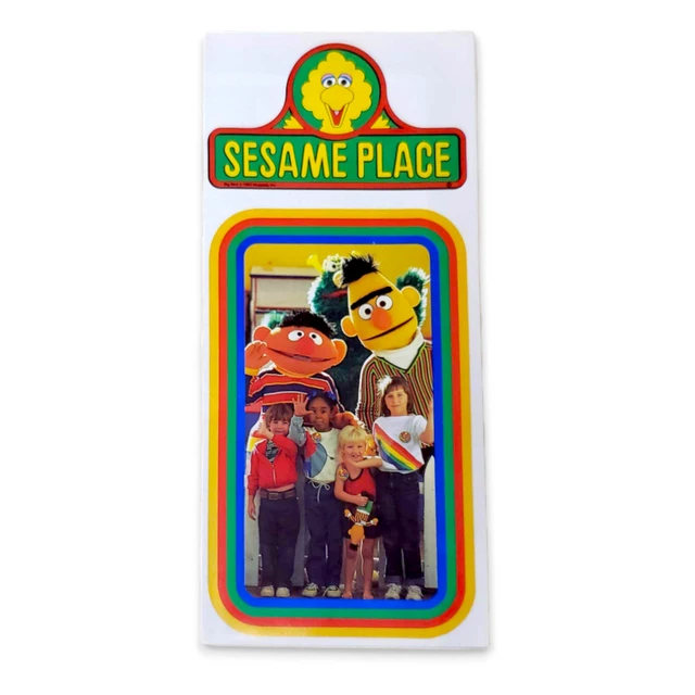 VINTAGE 1984 SESAME Place Sesame Street Activities Map Indoor Outdoor ...