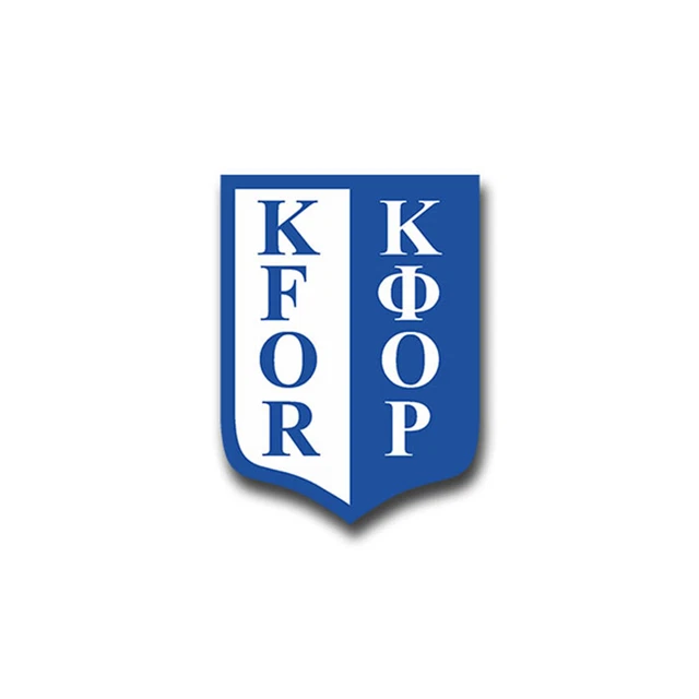 AUFKLEBER/STICKER KFOR TRUPPEN Kosovo Force Wappen Abzeichen Emblem ...
