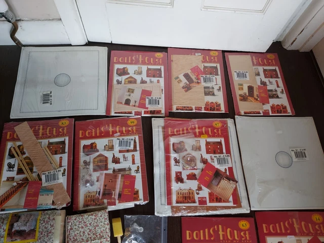 8 NEW DEL Prado Dolls House Step by Step kits + Magazine parts Joblot ...