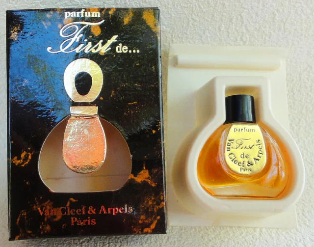 MINIATURE DE PARFUM VAN CLEEF & ARPELS First p 2ml pleine + Boite à ...