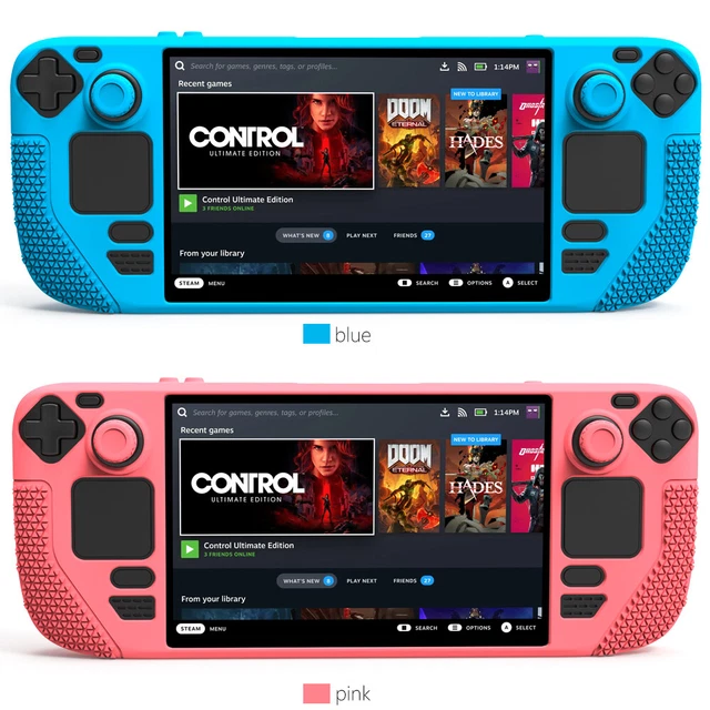 SOFT SILICONE CONSOLE Cover for Steam Deck Case ShockProof with Screen ...