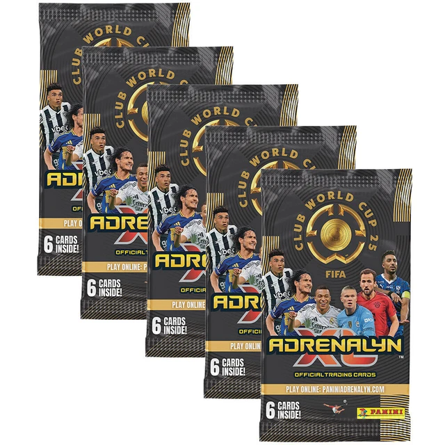 PANINI FIFA CLUB World Cup 2025 Adrenalyn XL - 5 Booster Packs Fussball ...