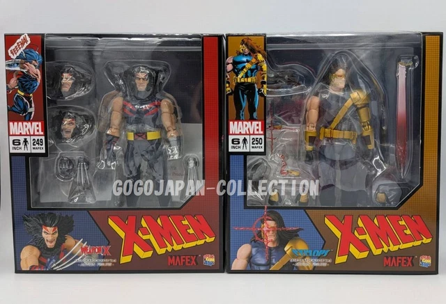 MAFEX N.249 WEAPON X & n.250 CYCLOPS AGE OF APOCALYPSE Ver. SET ACTION ...