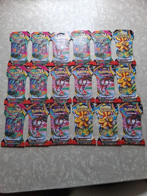 POKÉMON TCG MEGA Evolution Chaos Rising Booster Pack | Lot Of 18 ...