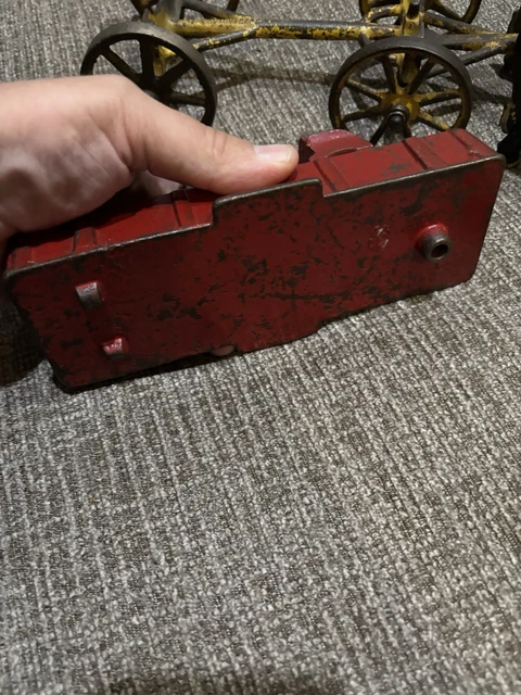 VINTAGE KENTON CAST Iron Oxen Wagon Toy W/Driver $230.08 - PicClick CA