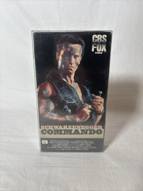COMMANDO VHS 1986 CBS Fox First Release Arnold Schwarzenegger SEALED ...