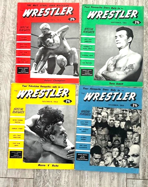 THE WRESTLER MAGAZINE (British): Wrestling : 1964 - 4 issues £28.00 ...
