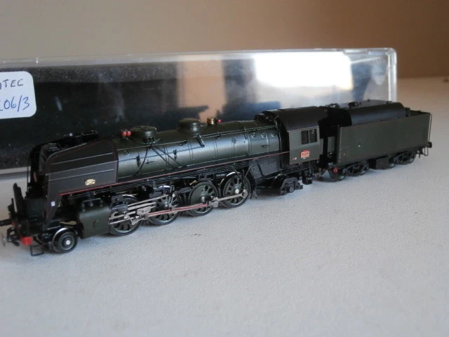 RARE SNCF ECHELLE N LOCOMOTIVE VAPEUR 141 R 1155 LEMATEC Ref 206/3 EUR ...