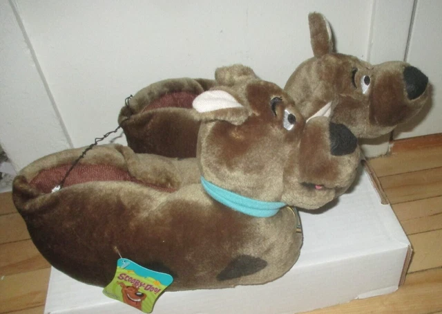 VINTAGE SCOOBY DOO Slippers Hanna Barbera Cartoon Network Plush Size 7 ...