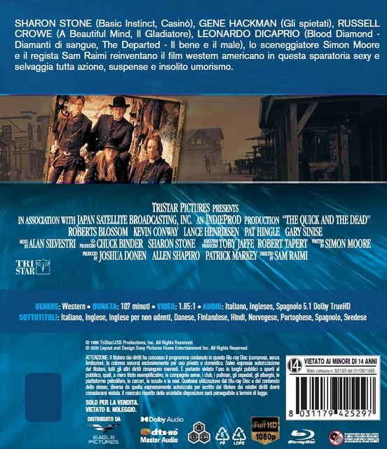 PRONTI A MORIRE - Bd (Blu-ray) Gene Hackman Sharon Stone Gary Sinise ...