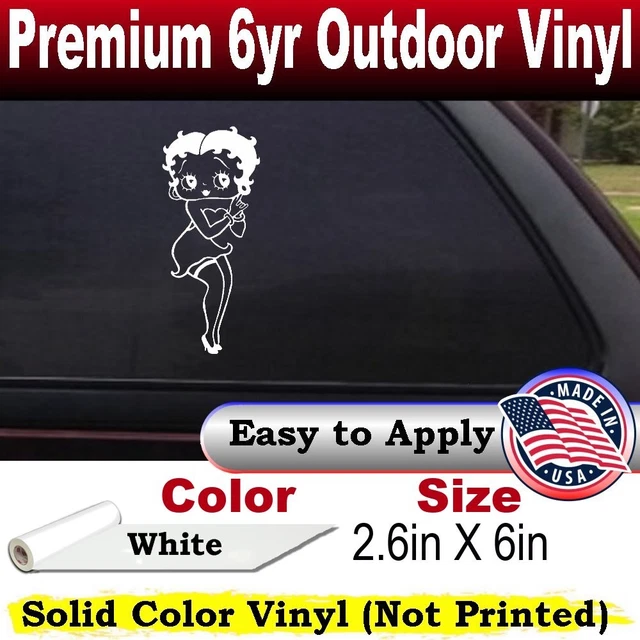BETTY BOOP HANDS Together Car or Truck Window Decal Sticker White 2.6X6 ...