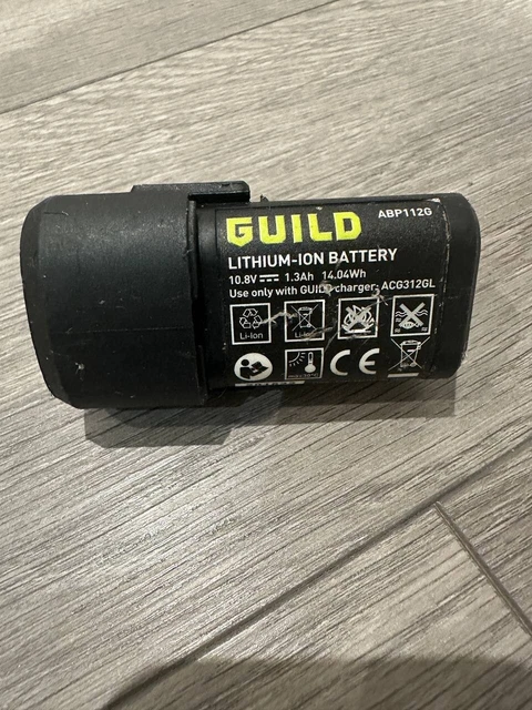 GUILD 10.8V 1.3AH Abp112g Lithium-Ion Battery Genuine USED £13.20 ...
