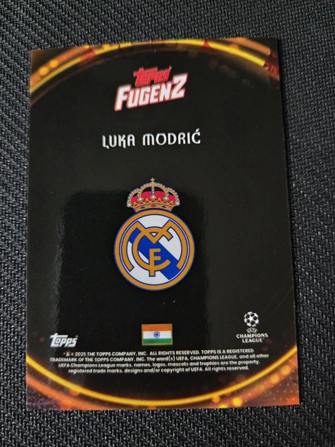 LUKA MODRIC 2024-25 Topps Fugenz UCC Football Card Red SSP /5 £25.00 ...