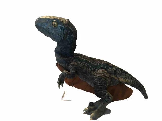 JURASSIC WORLD DOMINION Baby Blue Velociraptor Dinosaur Puppet With Sfx ...