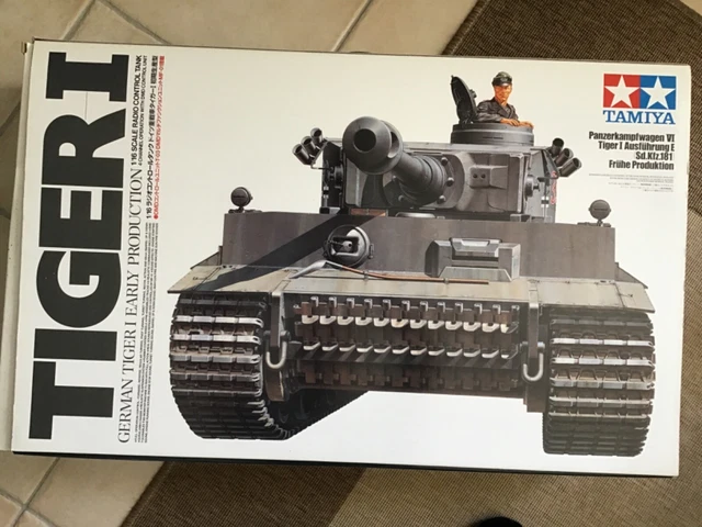 TAMIYA GERMAN TIGER I Early Production Full Option kit 4 Channel Kit R ...