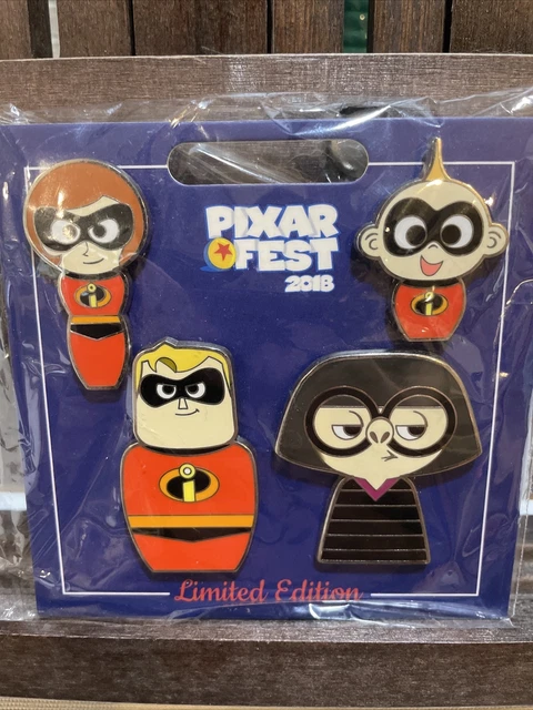 Disney World Pixar Fest Incredibles Pin Set 2018 Le 1500 Disneyland Edna Trading £28 45