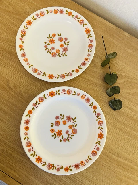 ARCOPAL FRANCE SCANIA Floral Side Plates 19 cm – Set of 2 £6.51 ...