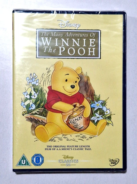 THE MANY ADVENTURES Of Winnie The Pooh DVD SEALED Disney Classics No 22 ...