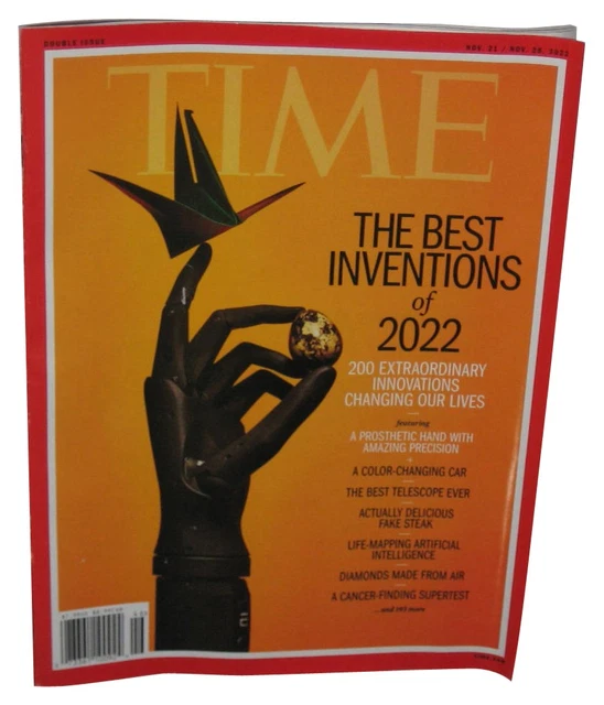 TIME LA MEILLEURES Inventions 2022 Magazine Double Numéro 21/28 Nov ...