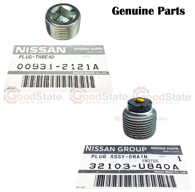 GENUINE NISSAN NAVARA D22 Elgrand E51 Diff Gearbox Filler Drain Plug ...