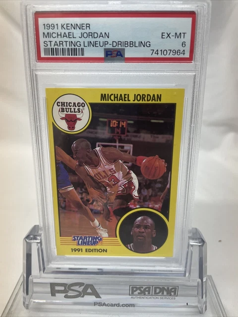 1991 KENNER STARTING Lineup NBA Michael Jordan Dribbling PSA 6 EUR 55 ...