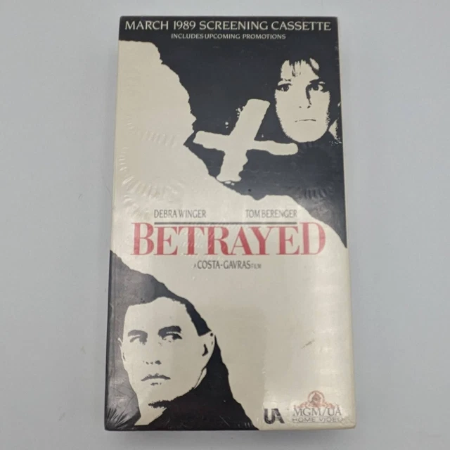Betrayed 1989 Screening Vhs Debra Winger Tom Berenger Mgm Home Video